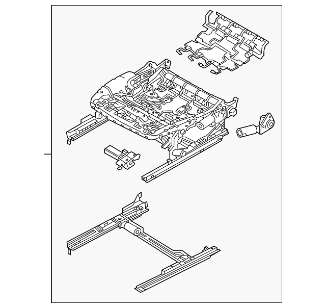 5WA-881-105-Q - Seat Frame 2022-2025 Audi | Audi OEM Parts Guy