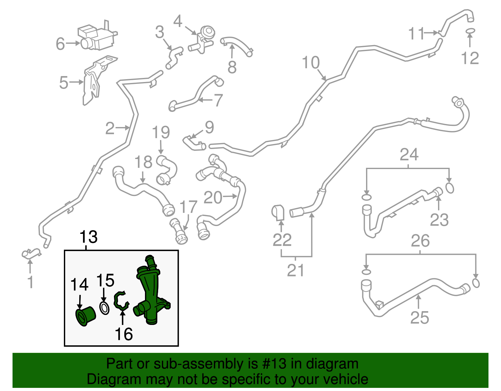 2009-2025 Porsche Water Manifold 0PB-121-187 | Sunset Porsche Parts