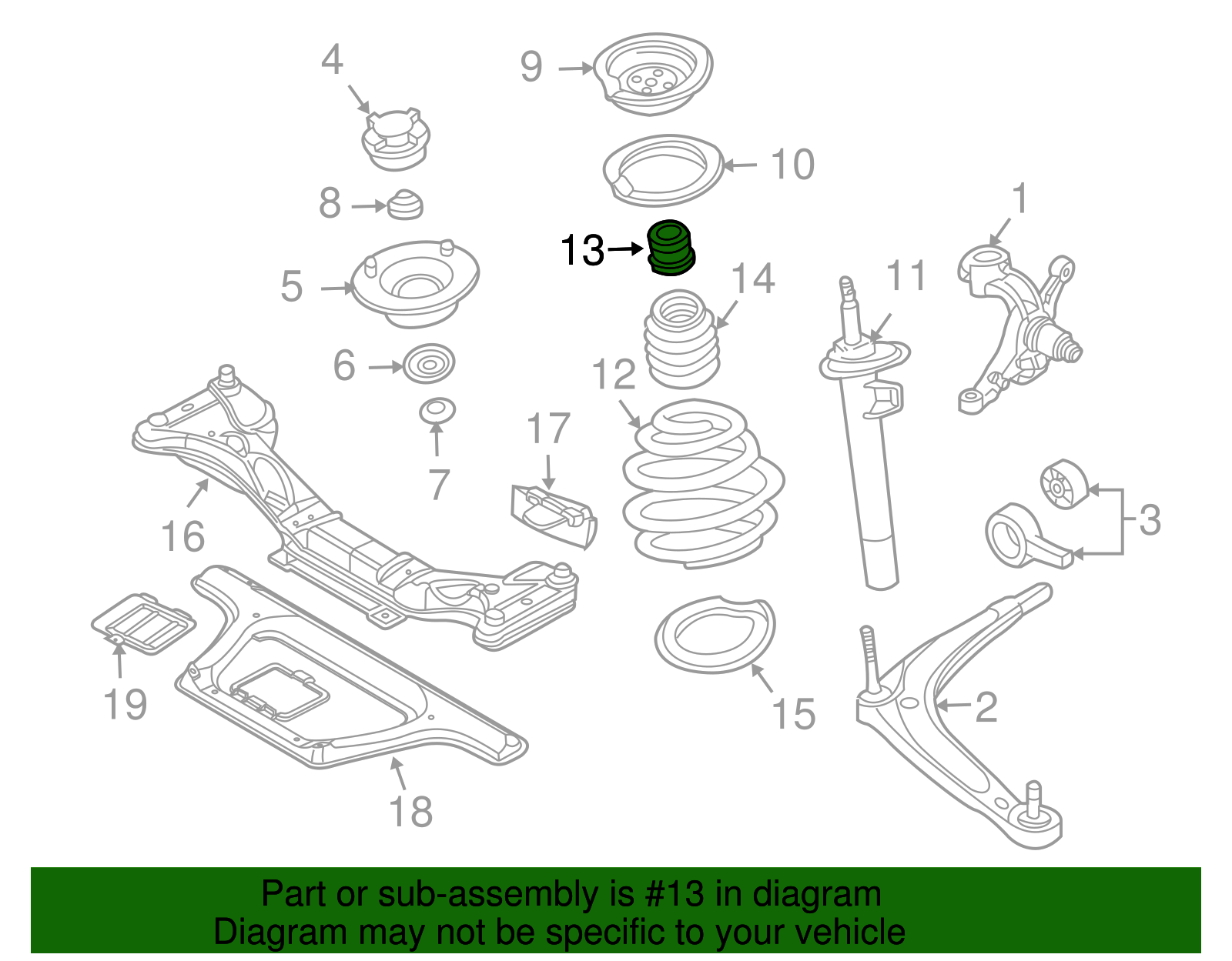 2003-2008 BMW Z4 Strut Bumper 31-33-6-778-545 | BMW OEM Parts