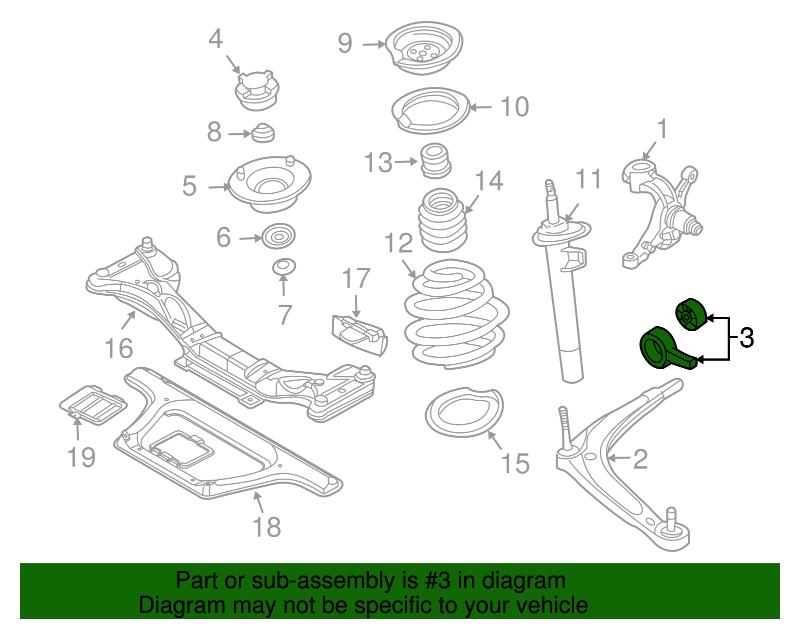 31126783376 - 1999-2008 BMW Lower Control Arm Bracket Assembly (31-12-6 ...
