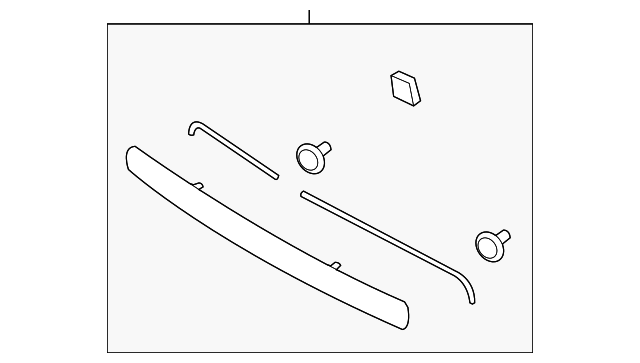 87370-1E210 - Molding Assembly 2007-2011 Hyundai Accent | Hyundai Parts Pro