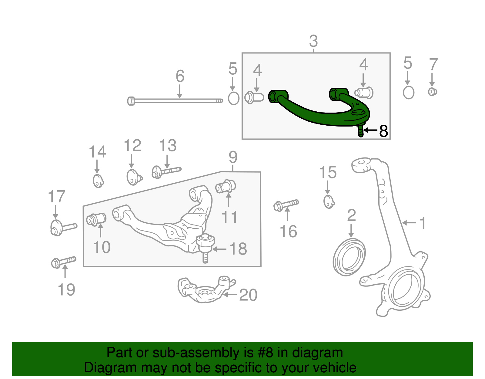 90468-A0003 - Lower Ball Joint Cotter Pin - 2003-2015 Toyota | Nucar ...