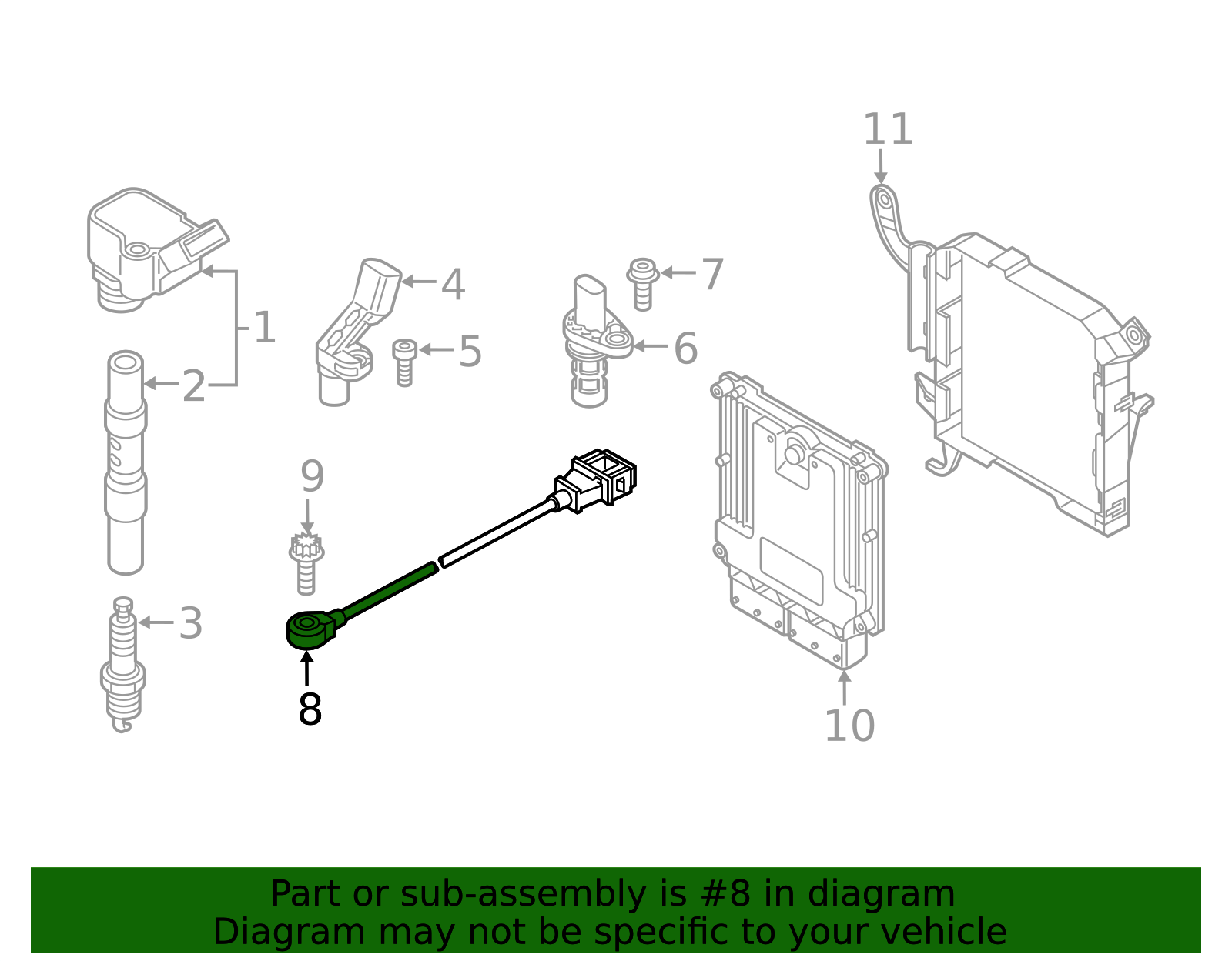 06M-905-377 - 2018-2025 Audi - Knock Sensor 2018-2025 Audi | European ...
