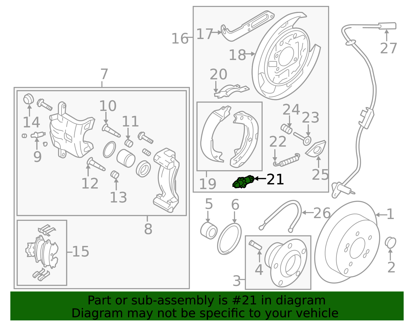 2006-2015 Hyundai Parking Brake Adjuster 58253-1G300 | QuirkParts