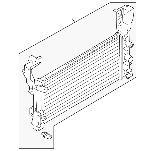 2012-2014 Ford Edge | Motorcraft™ Radiator | RAD-80 | Walls' Ford Parts