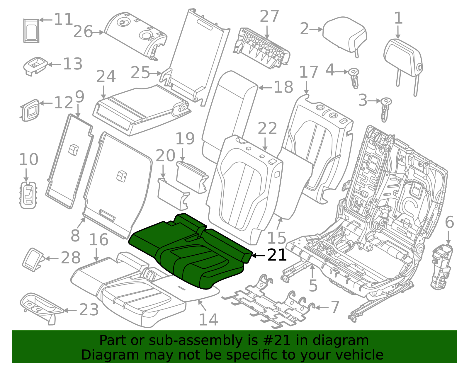 52-20-5-A1A-111 - 2023 BMW X7 - Cushion Cover | BMWPartsHub