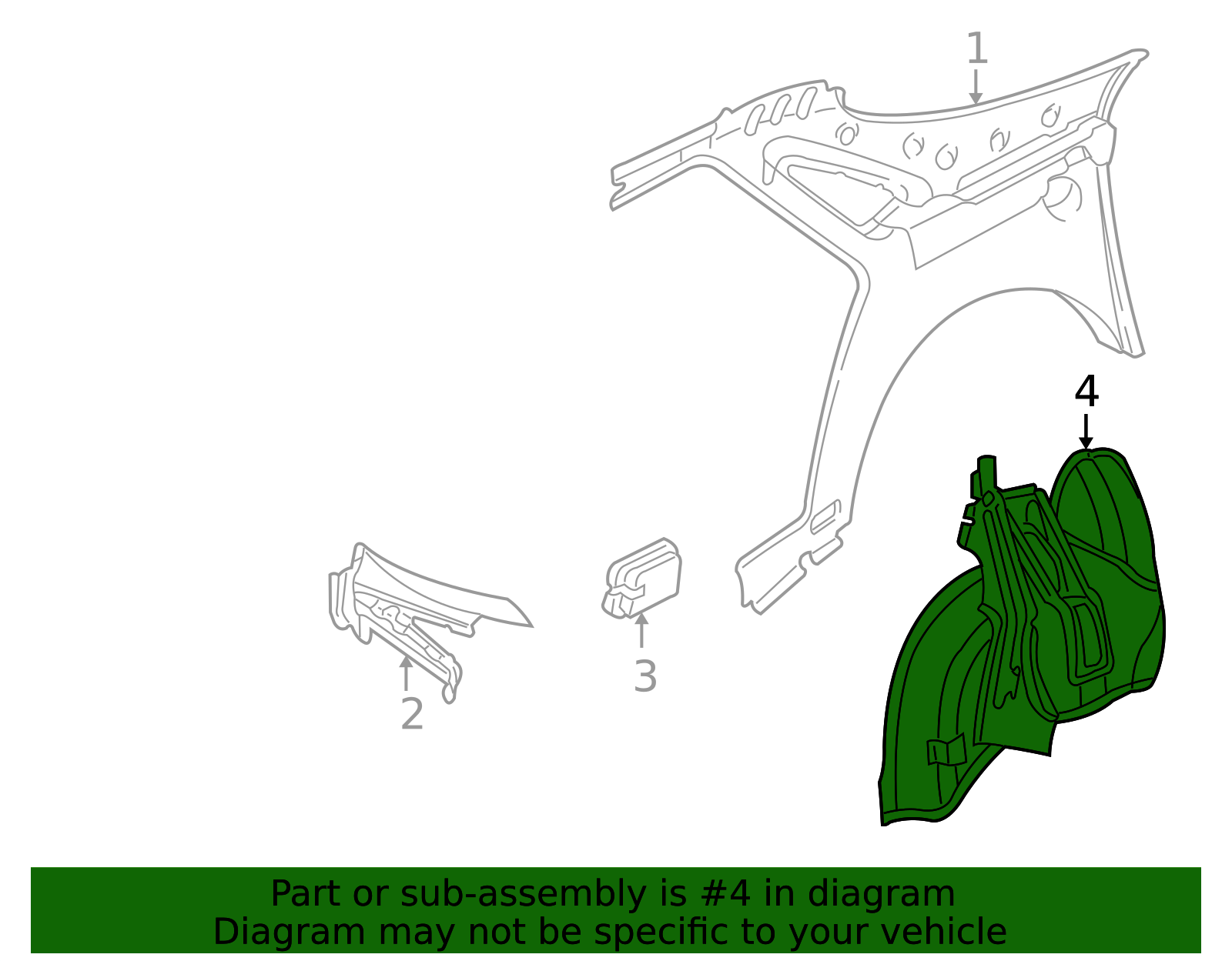 Genuine Wheel Housing for 1994-2002 Saab | Part# 4338067 | Over 30% Off ...