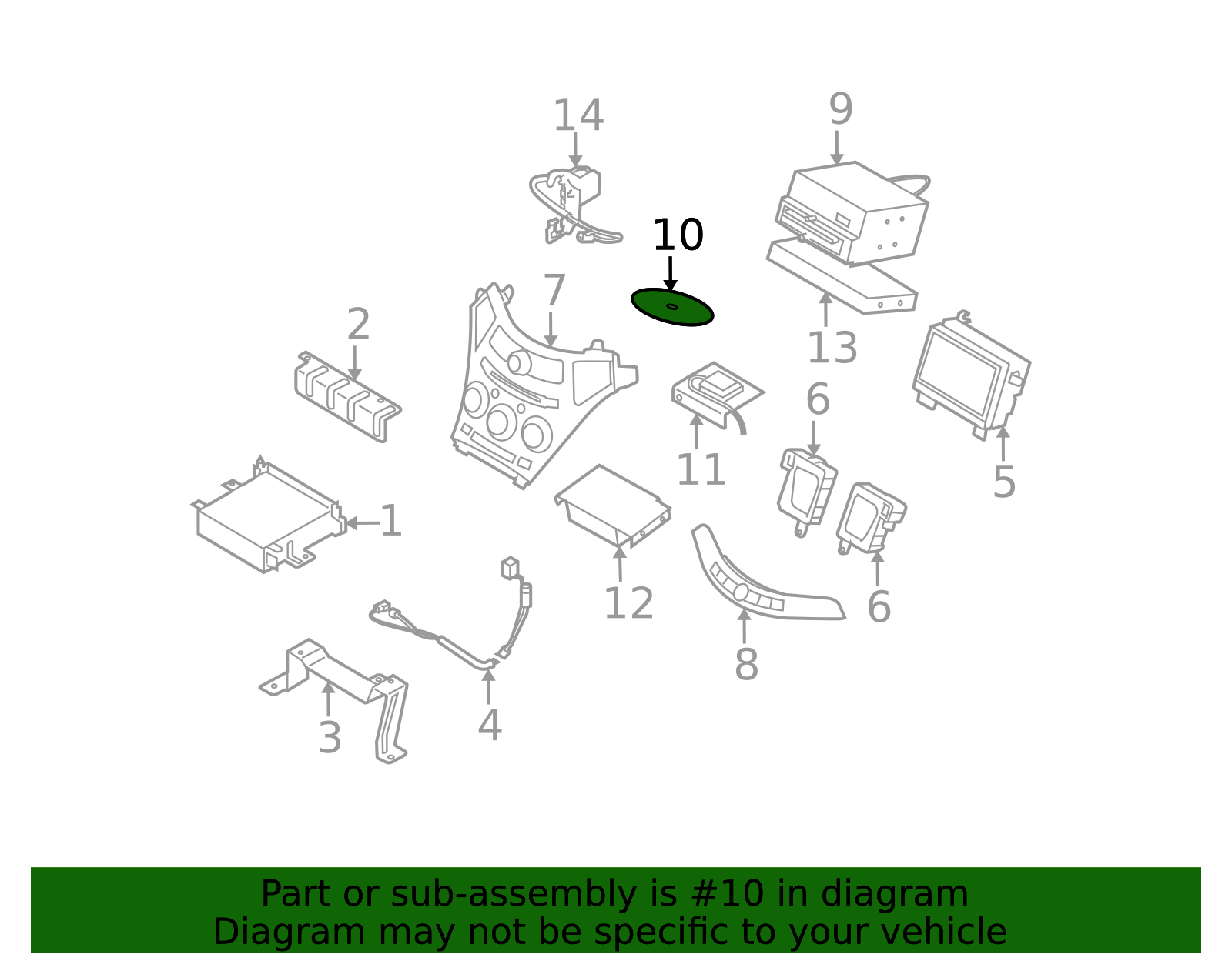 86283XA12A - High-Quality GPS Navigation Start Up Disc for AutoNation Parts