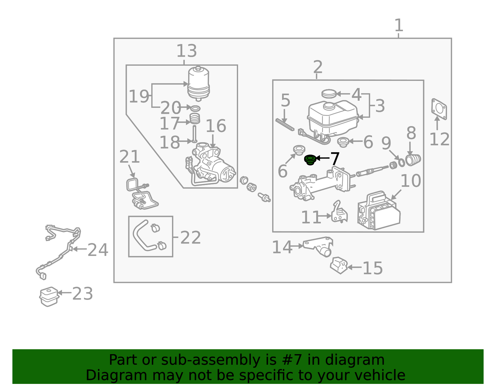 2001-2024 Toyota Brake Master Cylinder Reservoir Grommet 31417-35010 ...