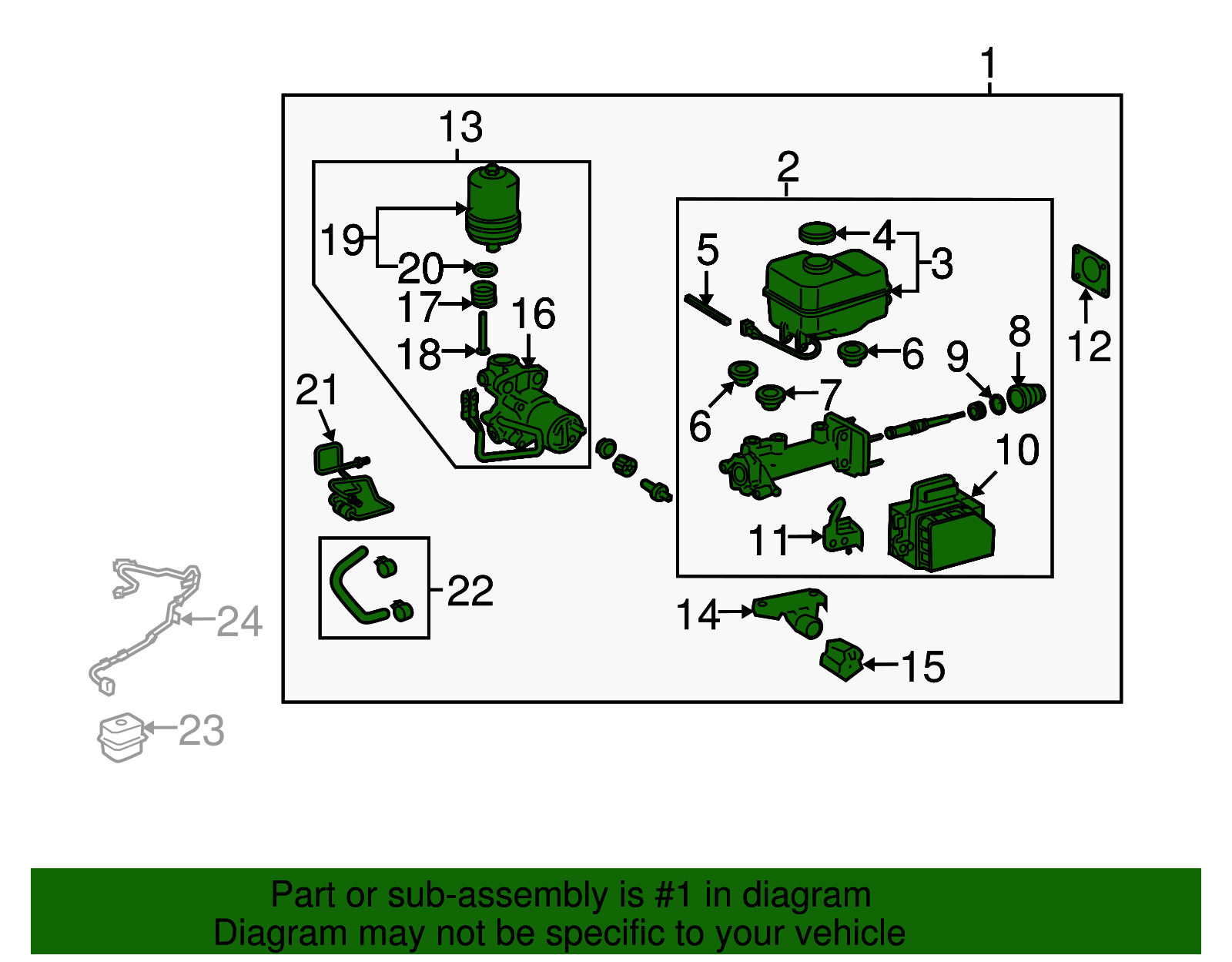 2020-2024 Toyota 4Runner Actuator Assembly 47050-35230 | Toyota Parts ...
