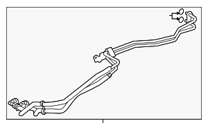 LR035552 - Automatic Transmission Oil Cooler Hose Assembly - 2013-2020 ...