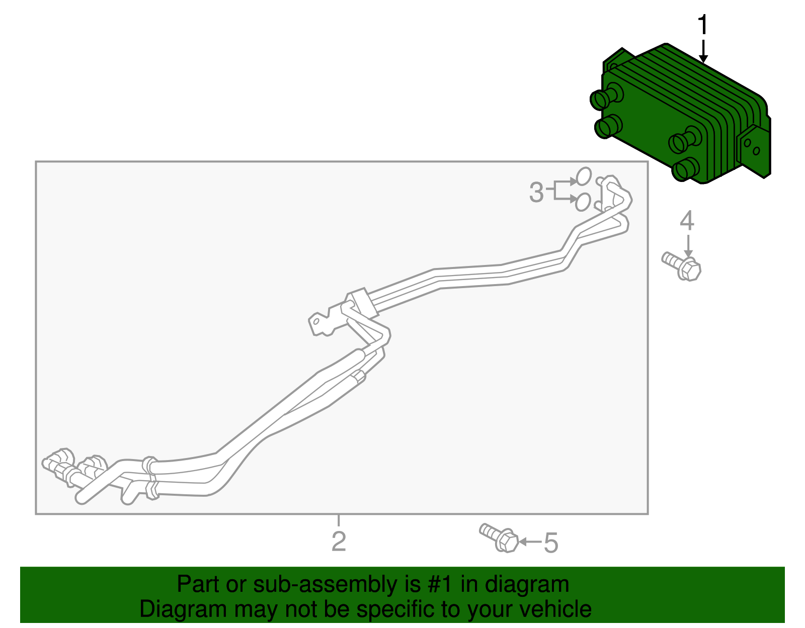 Genuine Oil Cooler for 2013-2024 Land Rover | Land Rover Part# LR036354 ...