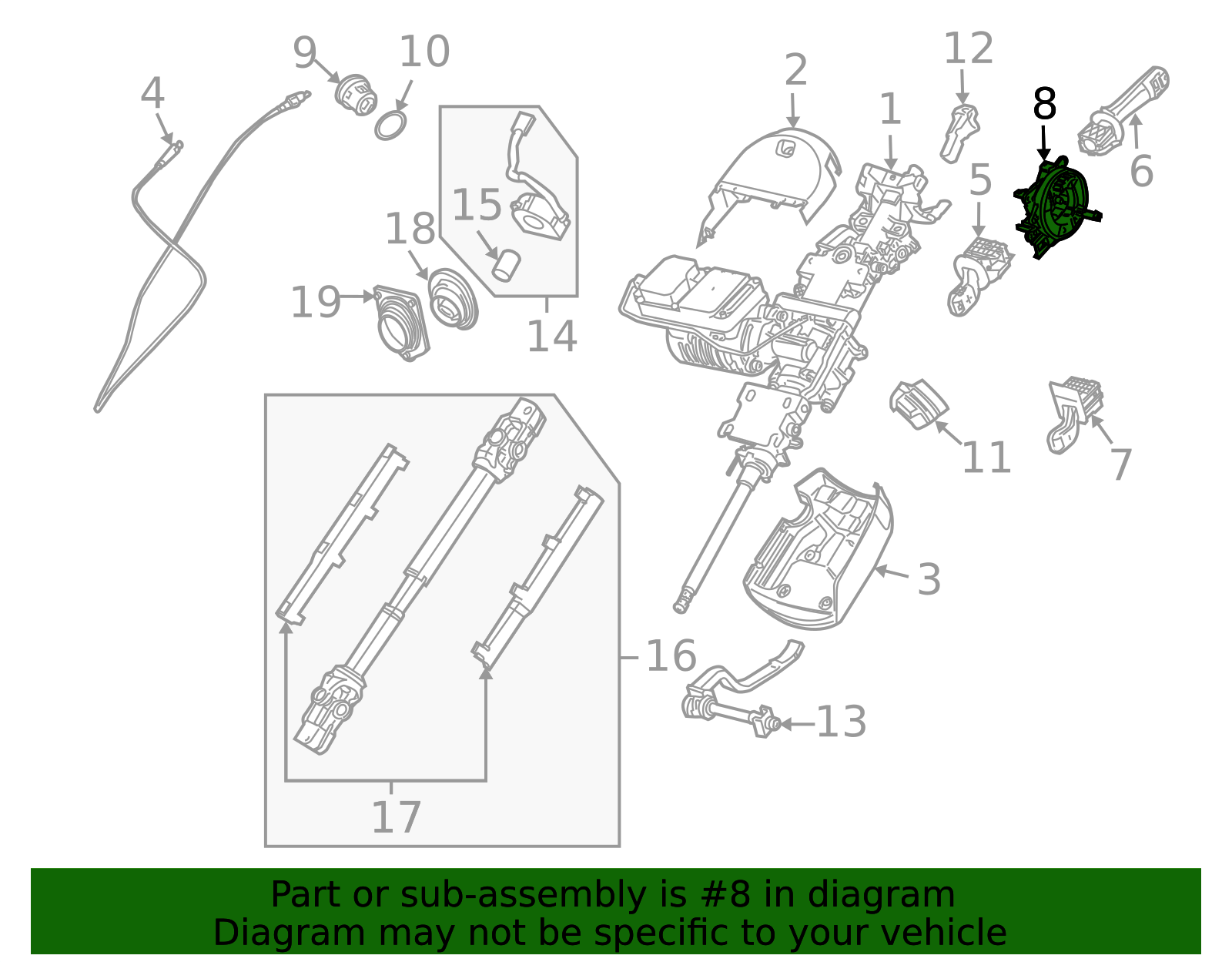 61-31-8-379-091 - Steering Column Switch Housing - 1999-2010 BMW | Buy ...