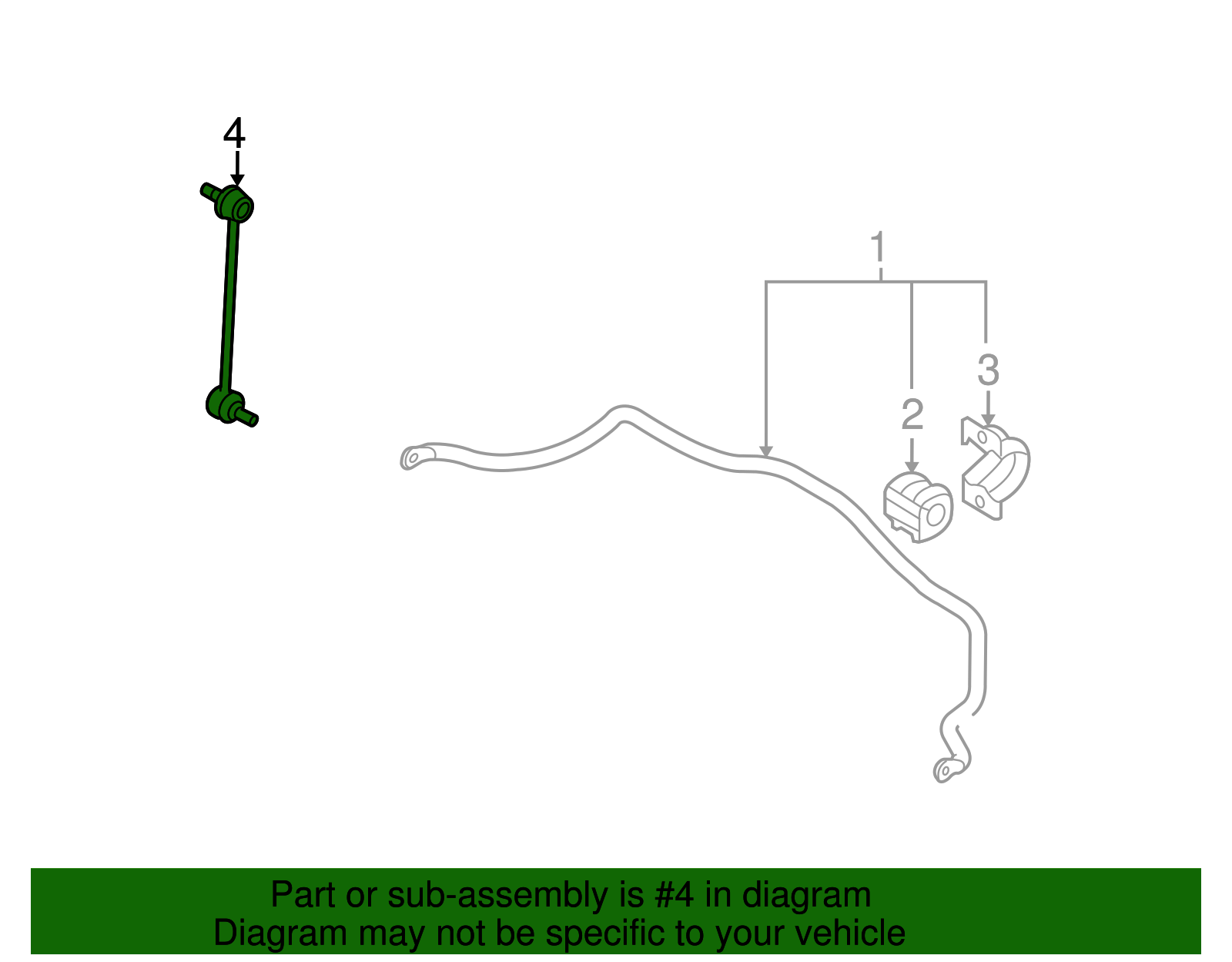 2006-2014 Kia Sedona | Stabilizer Link | 54830-4D000 | Kia Auto Parts
