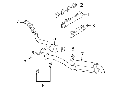 Exhaust Manifold for 2005 GMC Sierra 2500 HD | GMPartsDirect.com