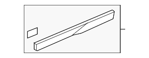 19259499 - Primed Front Passenger Side Door Lower Molding 2013-2017 GMC ...