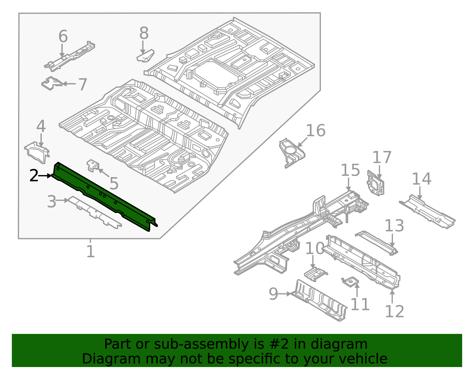 2022-2024 Hyundai Ioniq 5 Floor Extension 65521-GI000 | MotorMotor