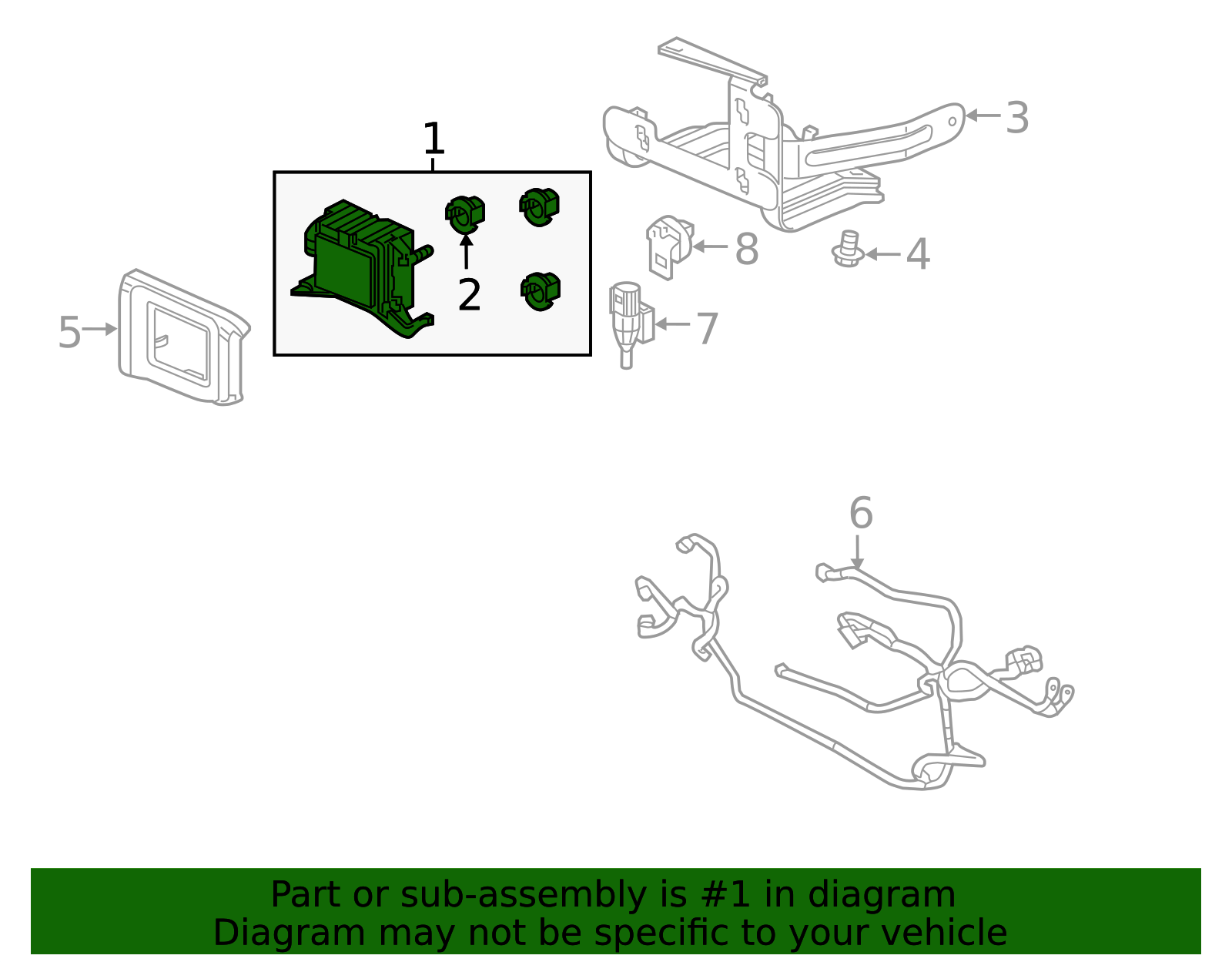 36803-TXM-A47 - 2019-2022 Honda Insight - Distance Sensor | Honda Parts ...