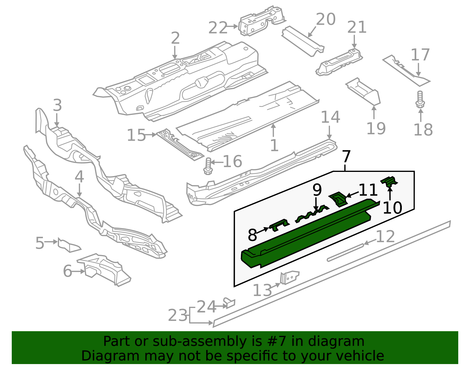 2018-2025 Volkswagen Floor Sill 3QF-801-251 | OEM Parts Online