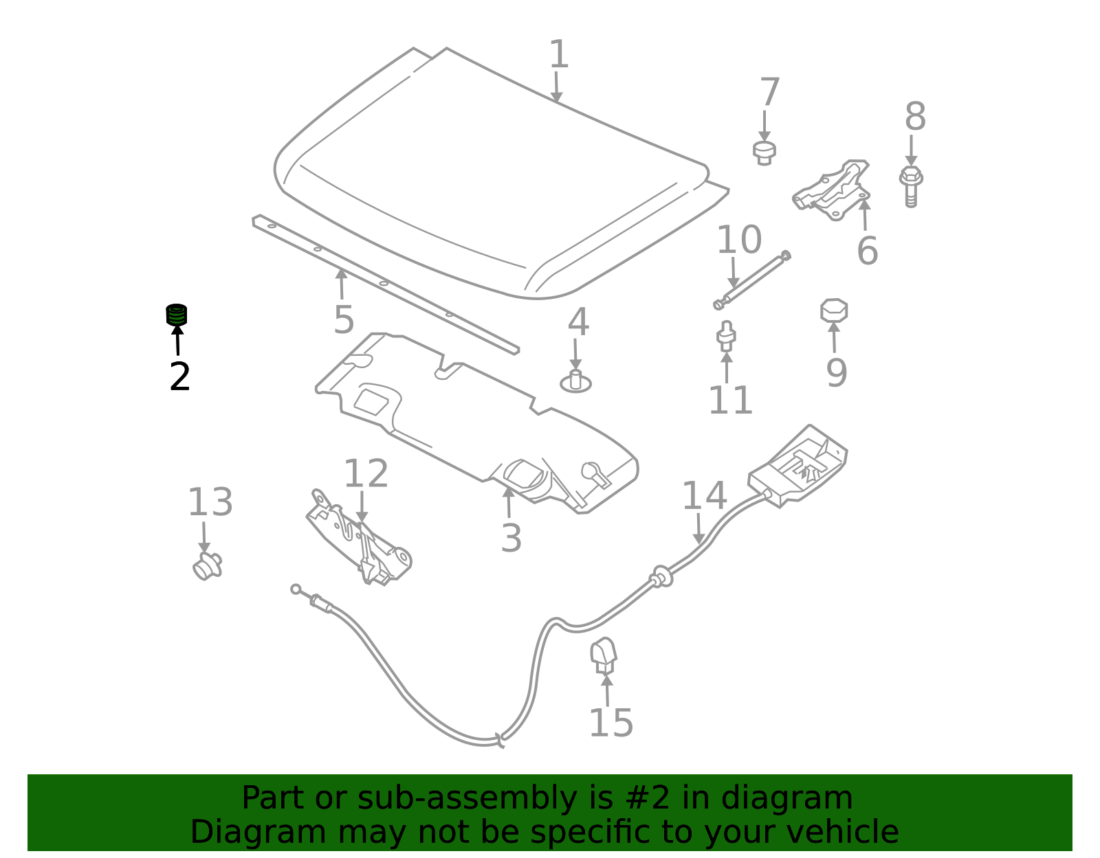 62840-7S00A - Hood Stop Buffer 2007-2025 Nissan | Official Nissan Parts ...