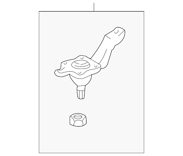 Genuine Toyota Suspension Ball Joint (Right, Front, Lower) part# 43330 ...
