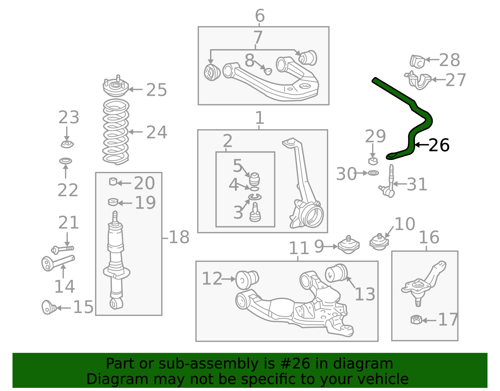 Toyota Suspension Stabilizer Bar - Ride Handling Control - Part #48811 ...