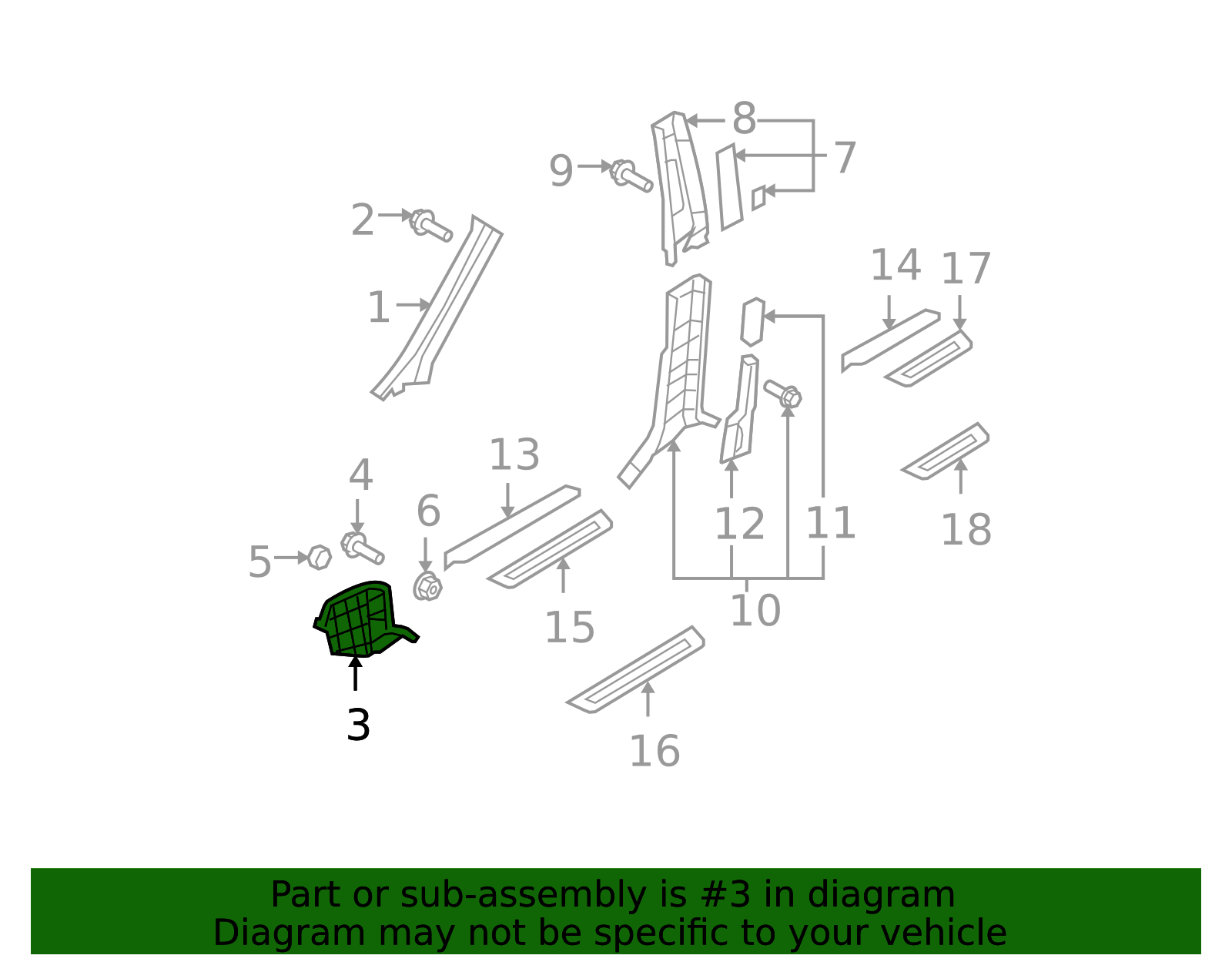 2007-2009 Hyundai Santa Fe Cowl Trim 85823-0W000-WK | MotorMotor