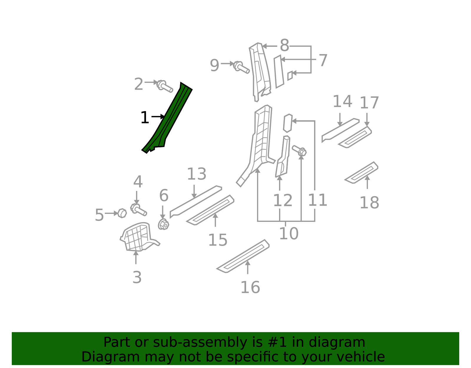 A-Pillar Trim Panel - OEM Interior Coverage 85820-2B010-J4 | AutoNation ...
