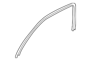 67364-SDA-A00ZA - 2003-2007 Honda Accord - Tape L Front Door Sash (Inner)*NH70* (Flat Black ...