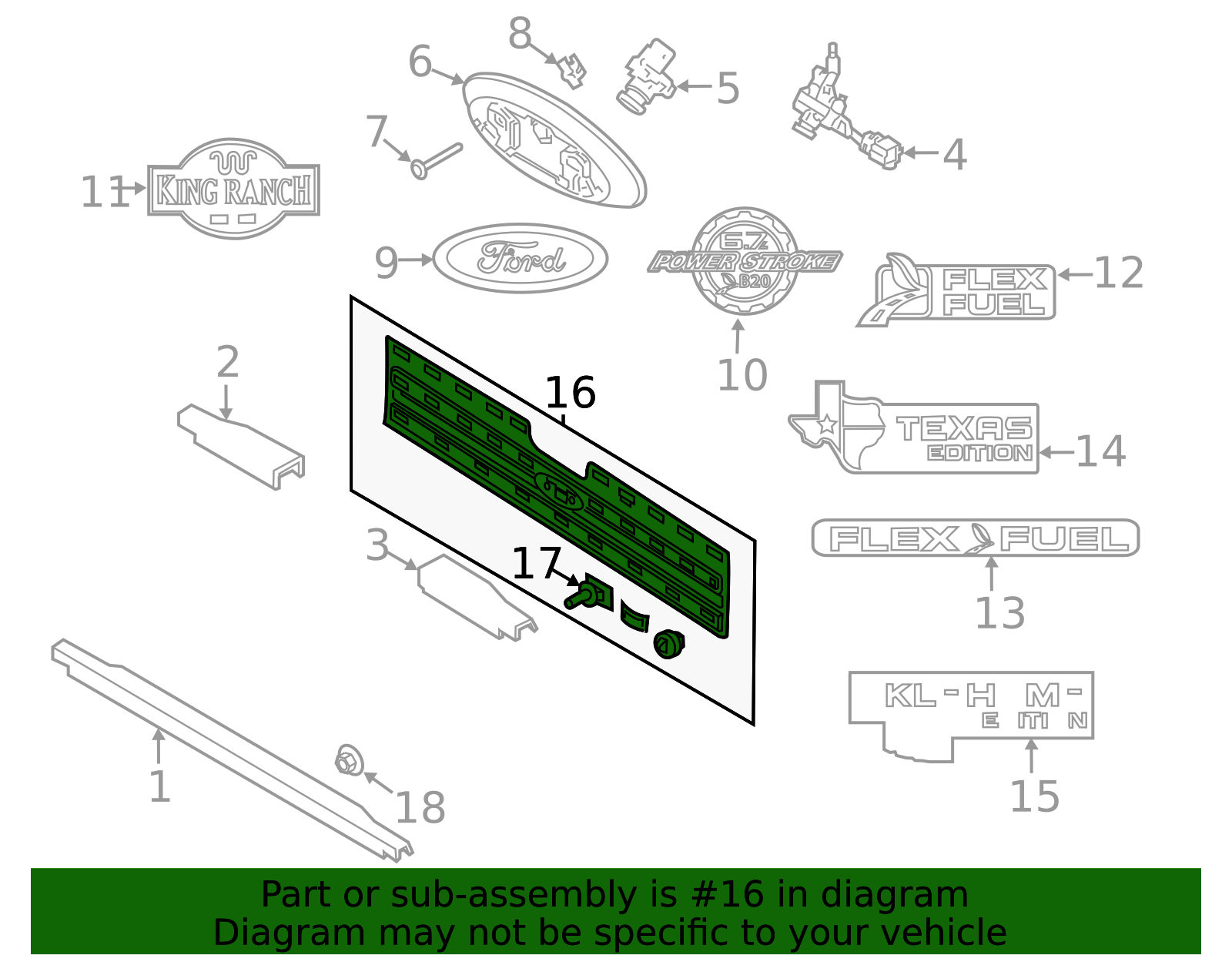 2013-2016 Ford Finish Panel DC3Z-99425A34-A | Awesome Parts Ford