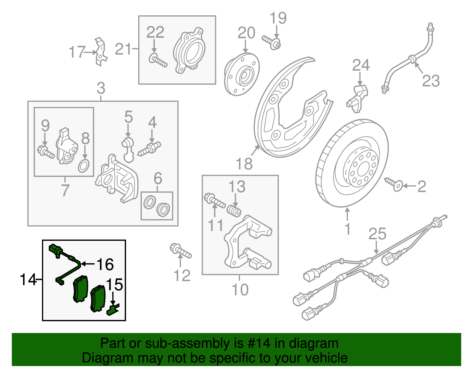 4G0-698-451-K - Brake Pads Rear 2013-2018 Audi | Audi OEM Parts Guy