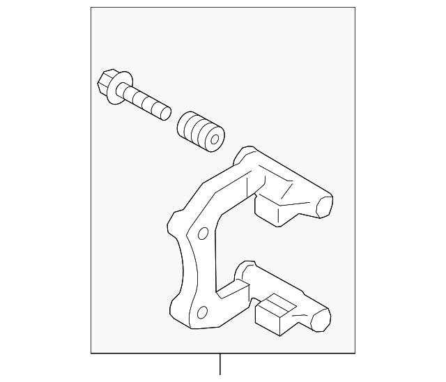 4G0-615-425-B - Caliper Mount 2014-2018 Audi | Audi OEM Parts Guy