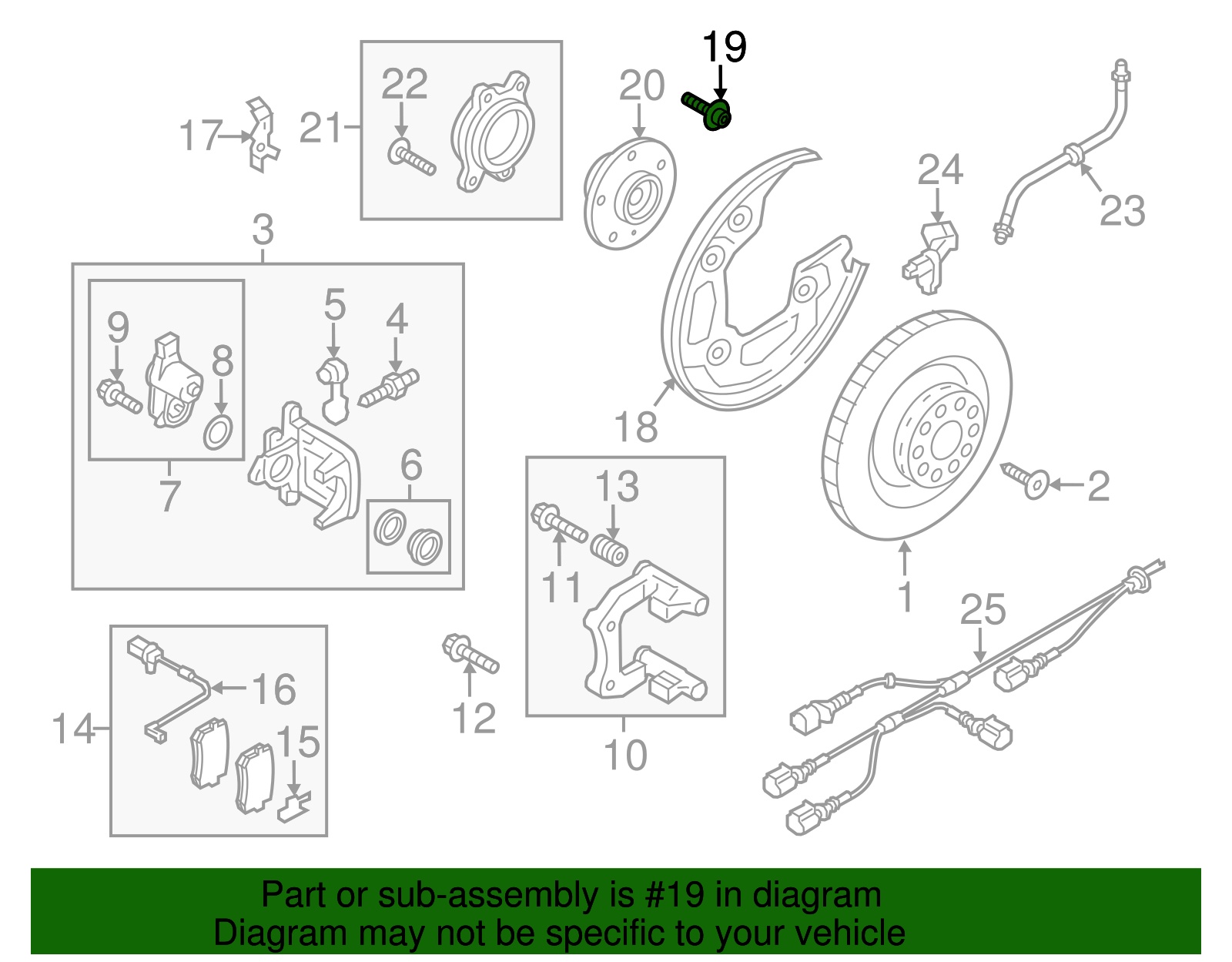 2008-2025 Audi Splash Shield Bolt WHT-005-227 | Audi USA Parts