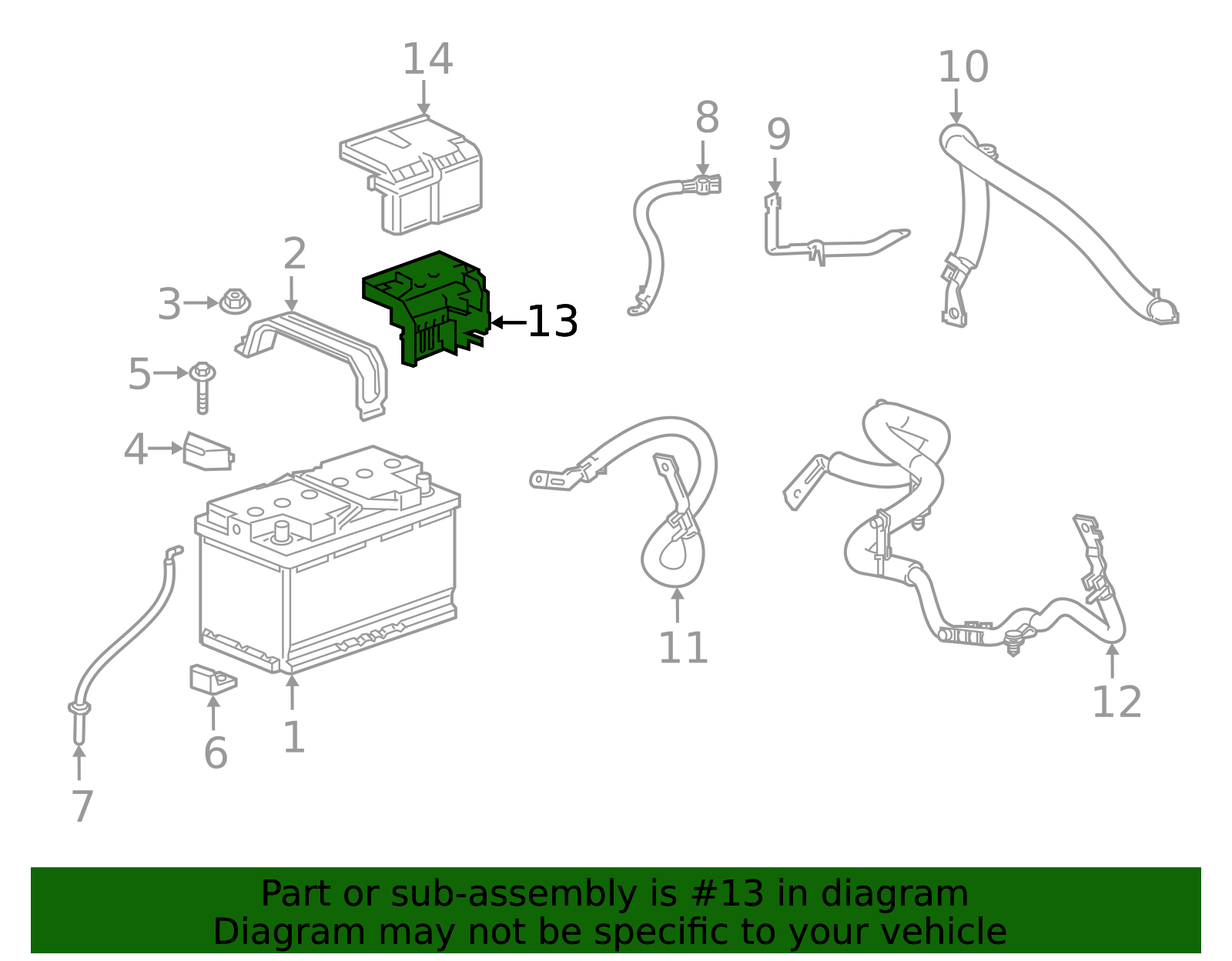 2018-2019 Buick LaCrosse Battery Distribution Fuse Block 84139184 ...