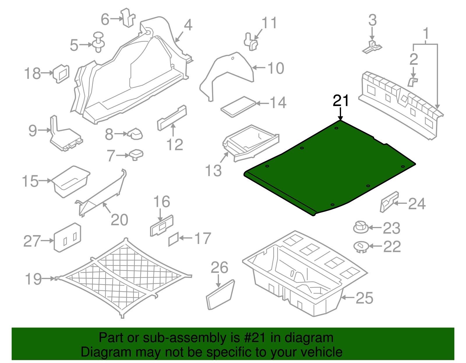 51477246303 - 2012-2018 BMW Floor Cover (51-47-7-246-303) | BMW of ...