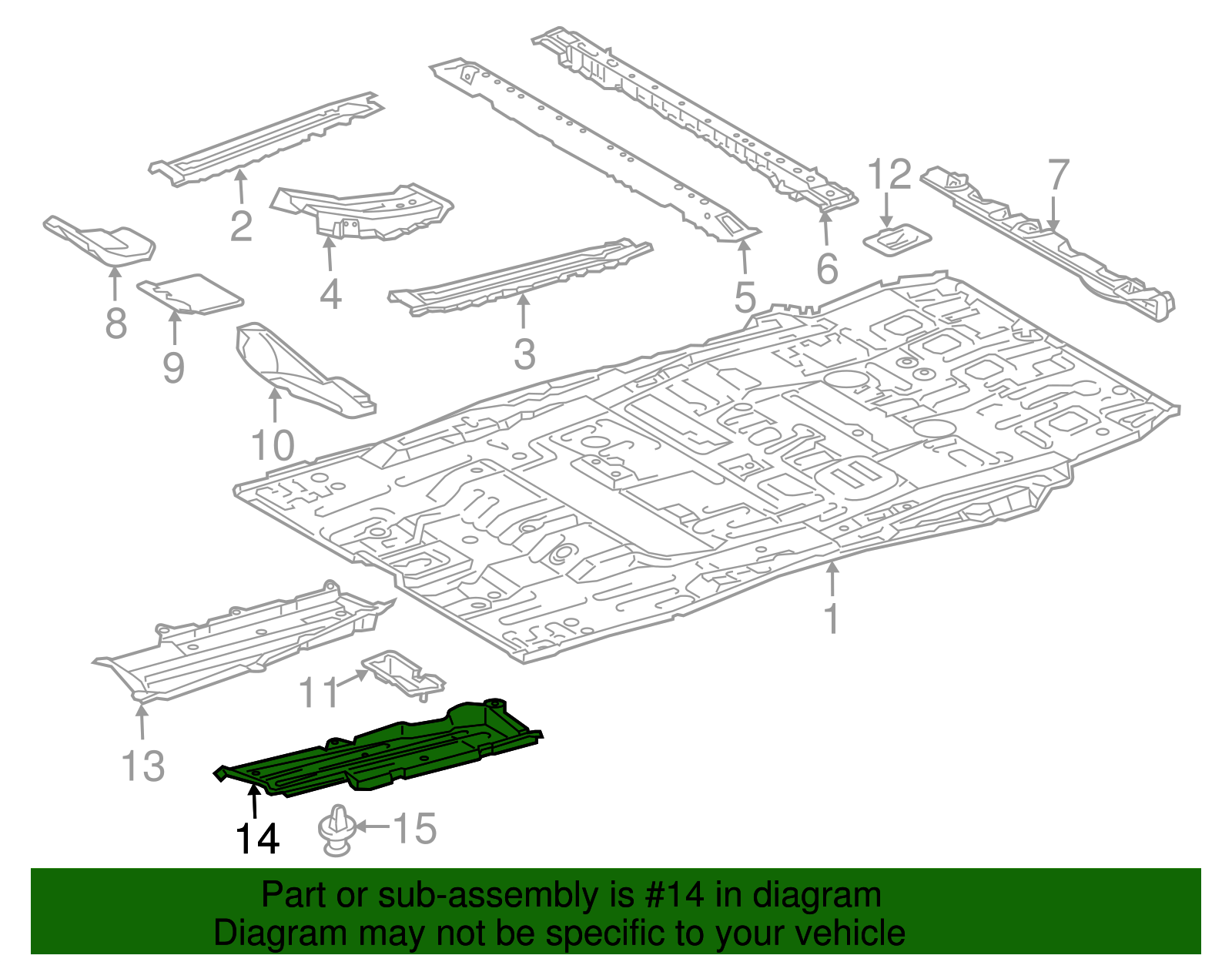 Genuine Toyota Under Cover part# 58166-08010 for 2011-2014 Toyota ...