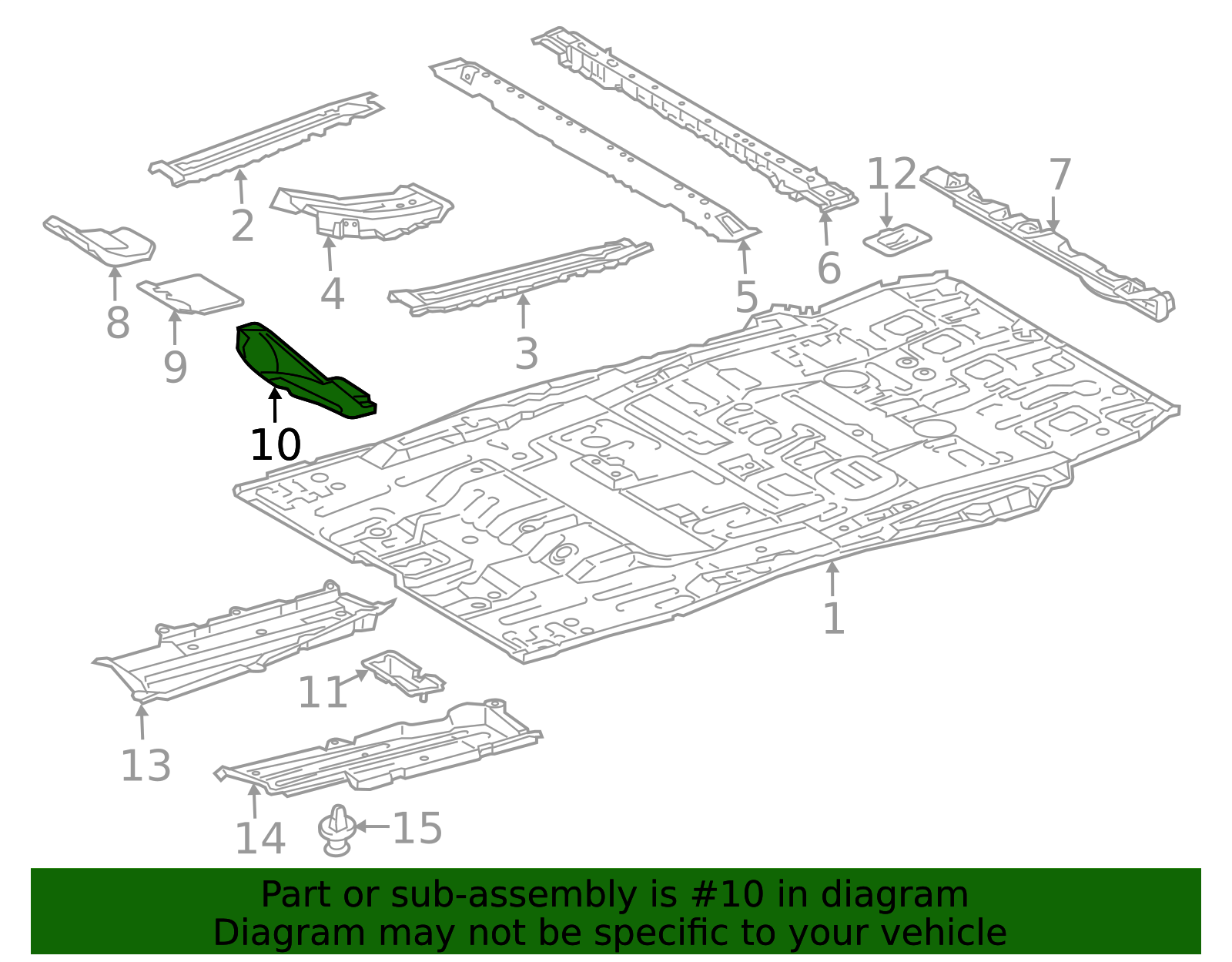 2011-2020 Toyota Sienna Foot Rest 58191-08010 | MotorMotor
