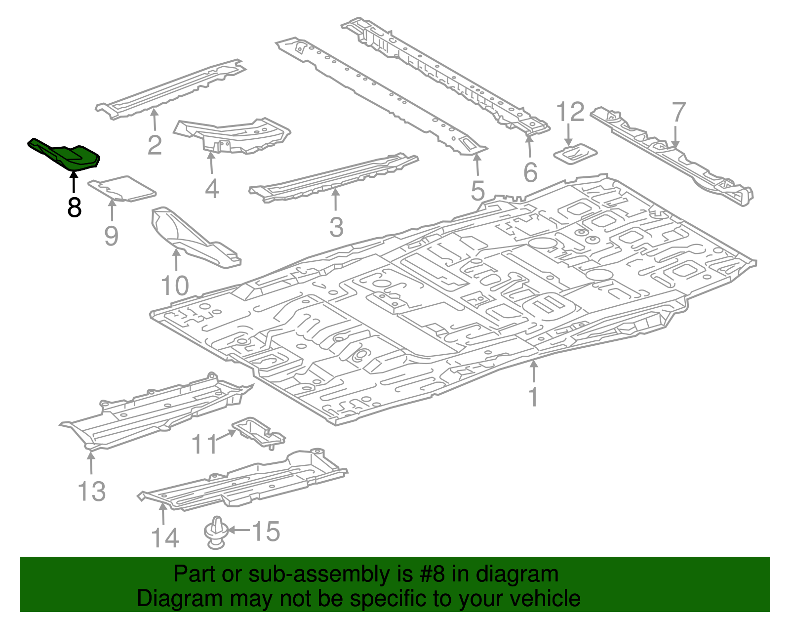 2011-2020 Toyota Sienna 2011-2020 Toyota Sienna - Foot Rest 58193-08030 ...
