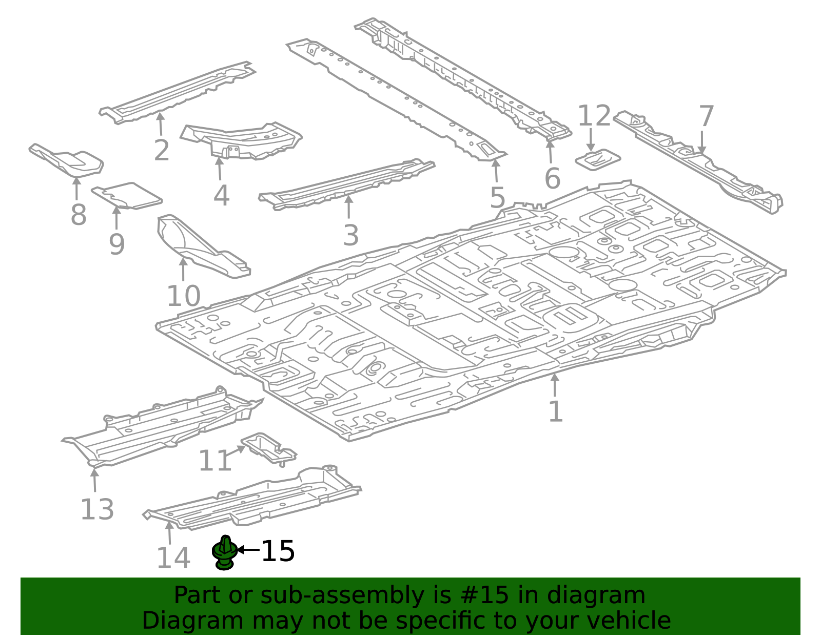 51454-08010 - Under Cover Fastener 2011-2020 Toyota Sienna | Longo ...