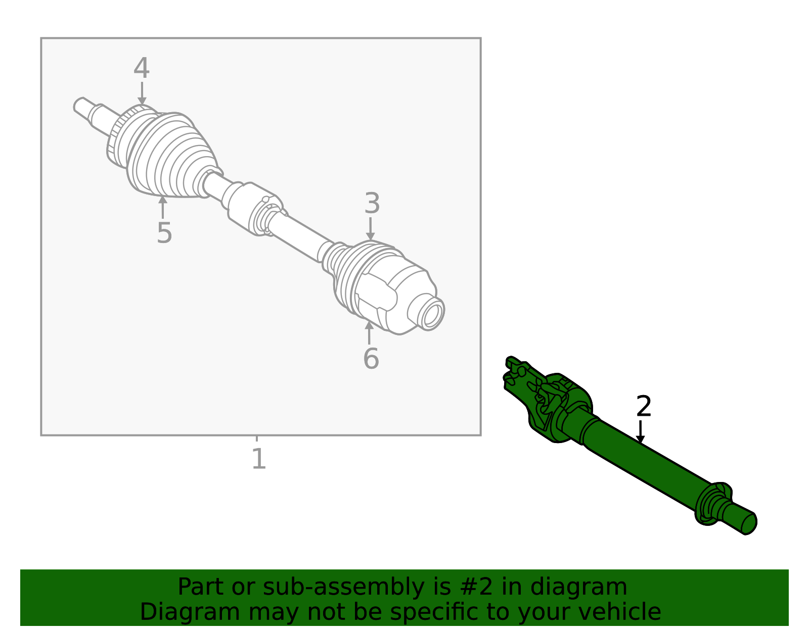 49560-A9300 - Center Shaft 2015-2018 Kia Sedona | Kia.Parts Store