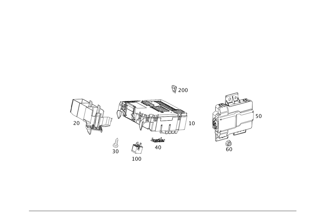 4515450040 - Console Mercedes-Benz USA Parts