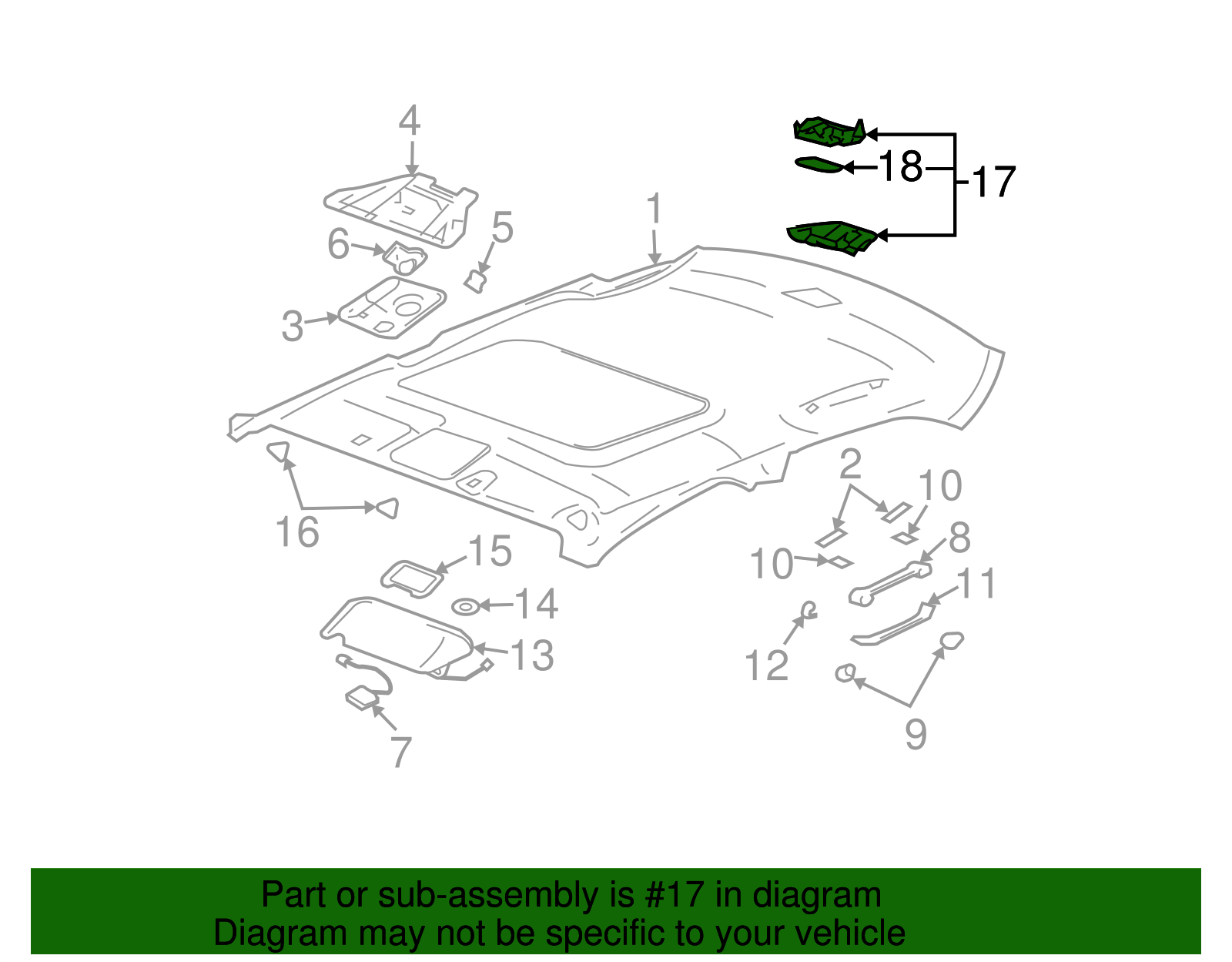 GM 2003-2005 Cadillac CTS Dome Lamp Assembly 88952109 | BMW AutoNation ...