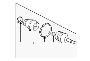 44014-SDC-A02 - Outer Joint 2003-2007 Honda Accord | Honda Parts Online