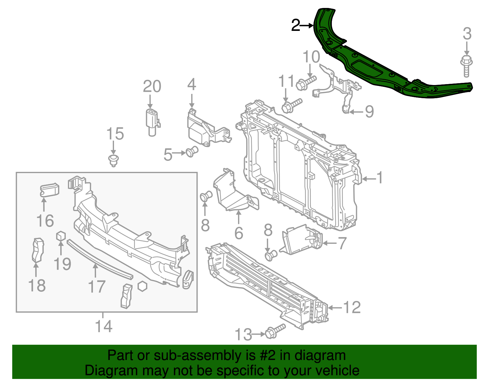 B45A53150A - OEM NEW 2014-2018 Mazda 3 Radiator Support Upper Tie Bar ...