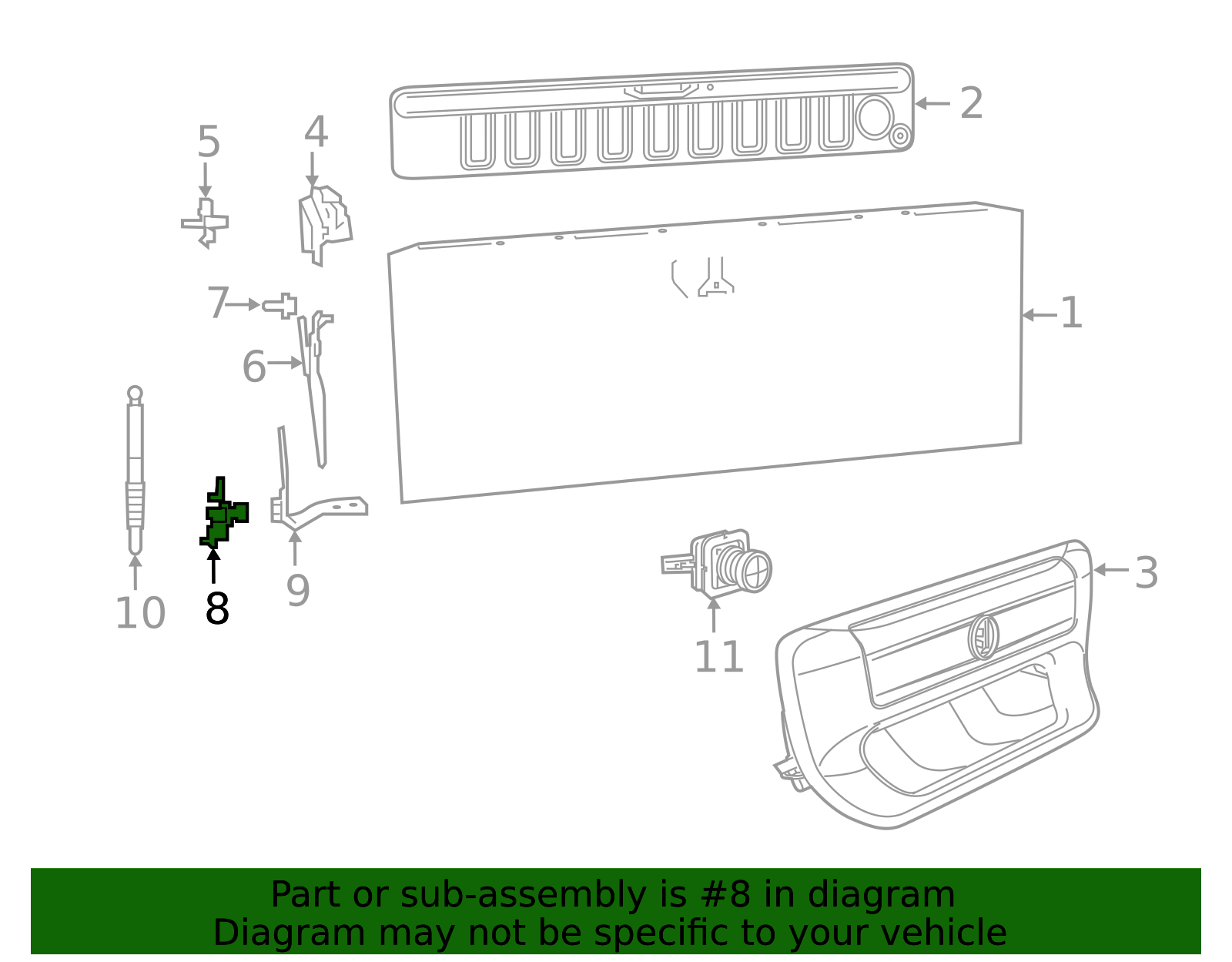 Tailgate Hinge 68534374AC | Mopar Parts Canada