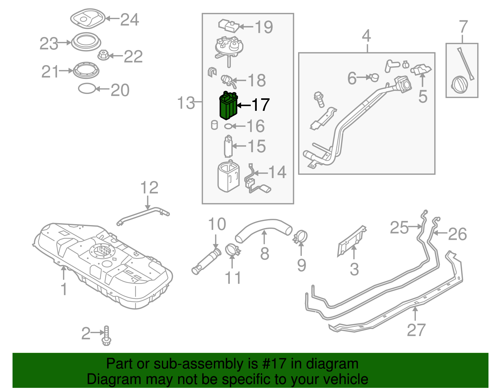 31910-2H000 - Kia Fuel Filter 2007-2013 Kia | Performance Auto Parts