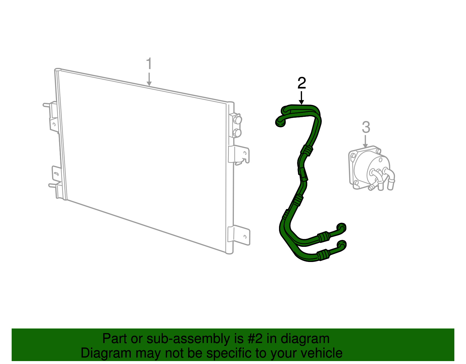 2010-2017 Mopar Hose 68078998AC | Mopar Parts Canada