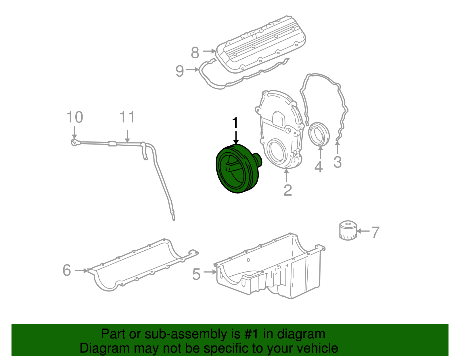 OEM GM Crankshaft Damper For 2001-2007 GM - Part No. 12552283 | Karl ...