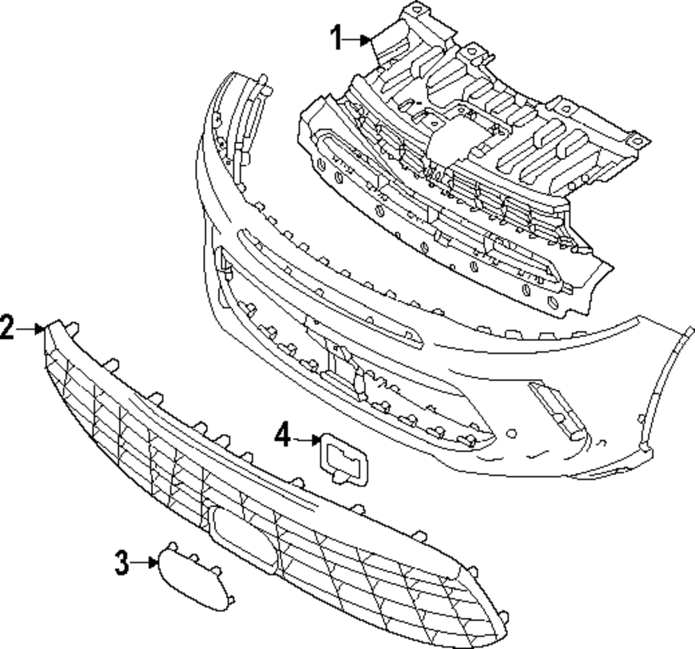 2023-2025 Dodge Hornet Grille 68622595AA | Mopar Parts Canada
