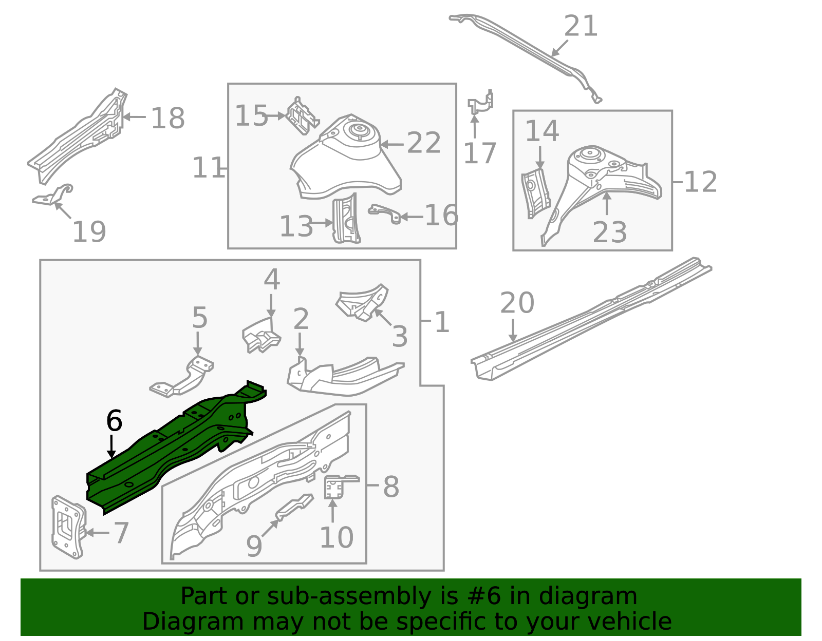 5Q0-803-106-B - Frame Side Member 2020-2025 Volkswagen | Wolfsburg ...